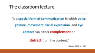 Effective lecturing | PPT
