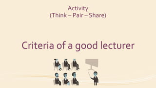 Effective lecturing | PPTX