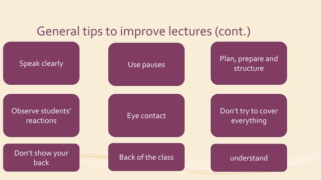 Effective lecturing | PPTX