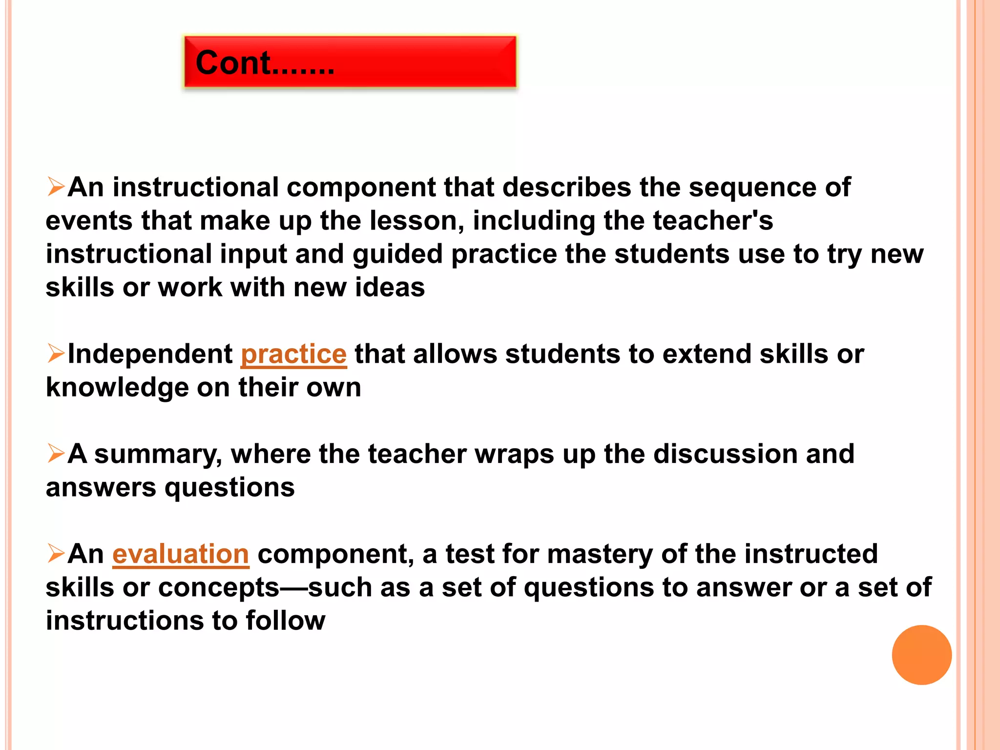 Effective lesson planning | PPTX