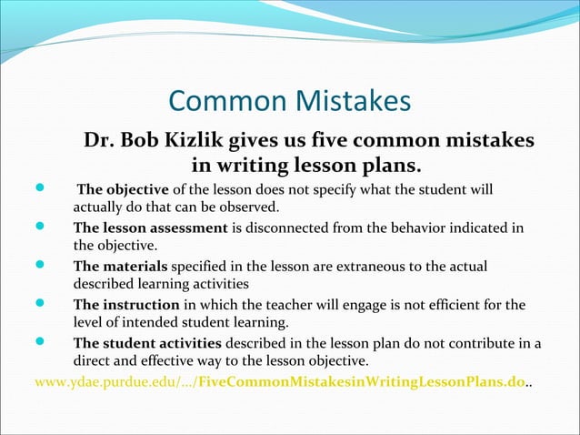 Effective lessonplanninganddesign | PPT