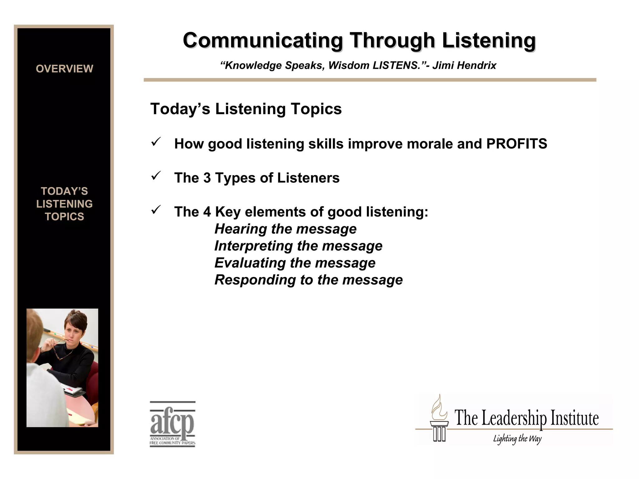 Effective Listening | PPS