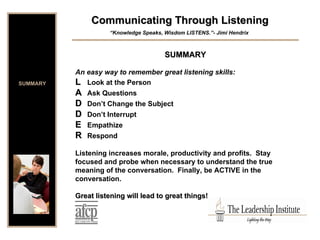 Effective Listening | PPT