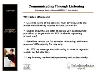 Effective Listening | PPT