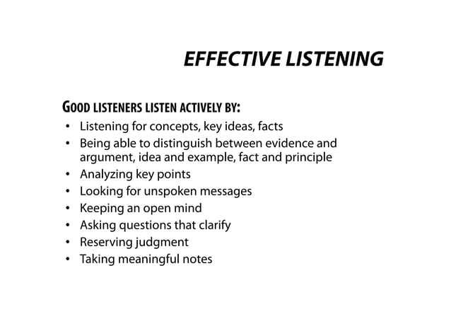 Effective listening | PPT