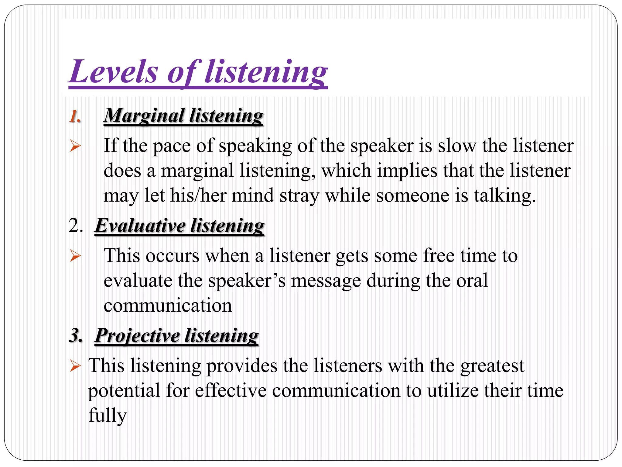 Effective listening | PPTX
