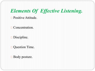 Effective listening | PPTX