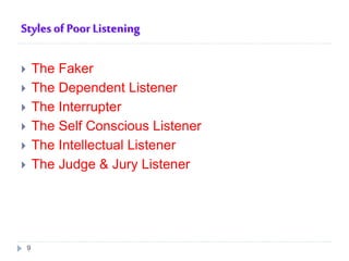 Effective listening | PPTX