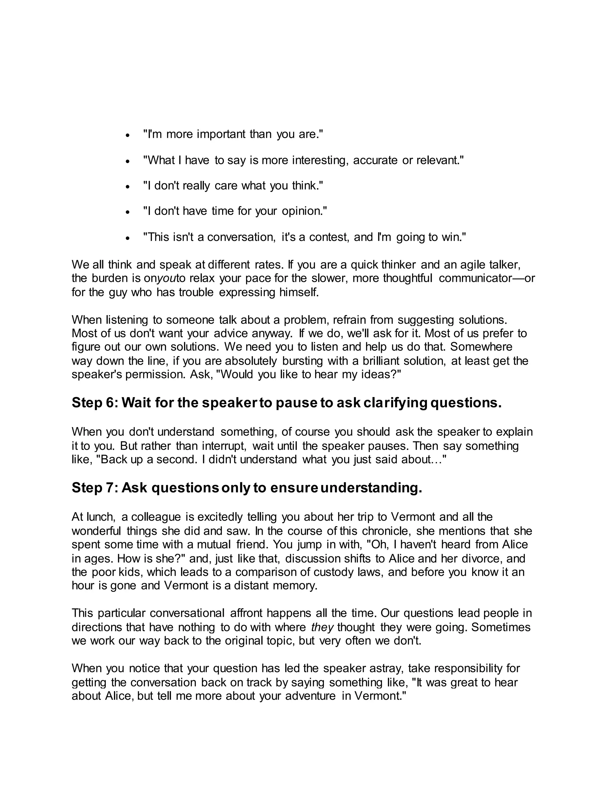 Effective listening skill | DOCX