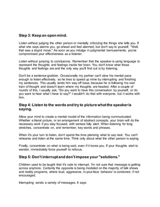 Effective listening skill | DOCX | Email | Internet