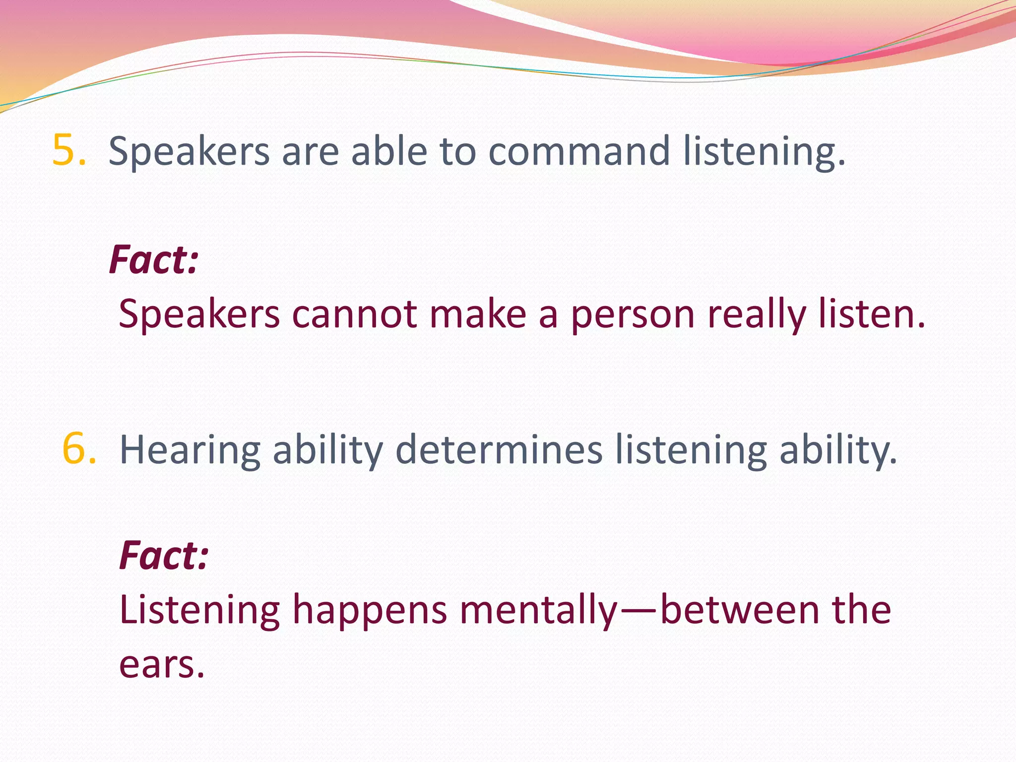 Effective listening skills | PPTX
