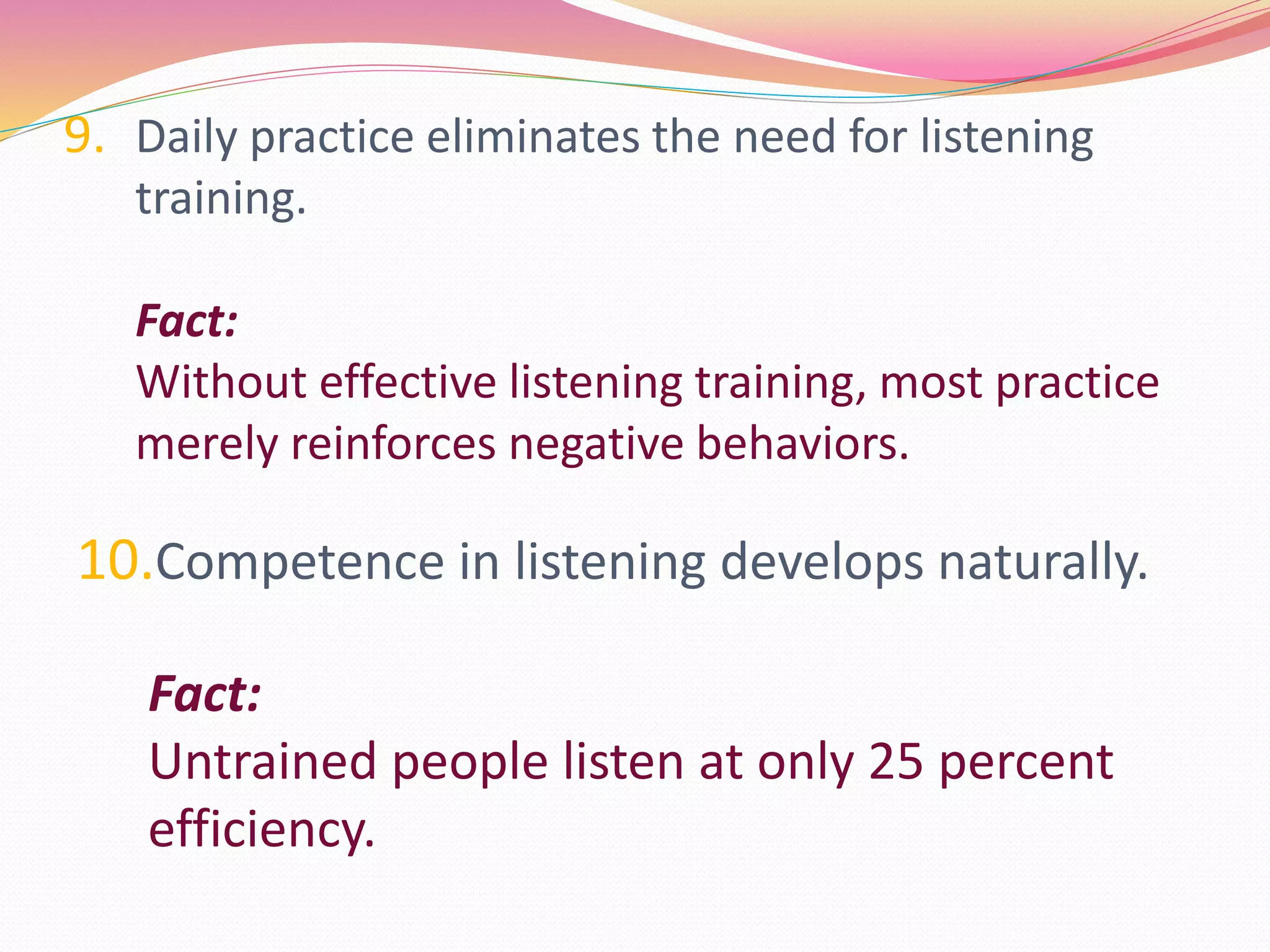 Effective listening skills | PPTX