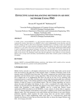 Effective load balancing method in ad hoc | PDF