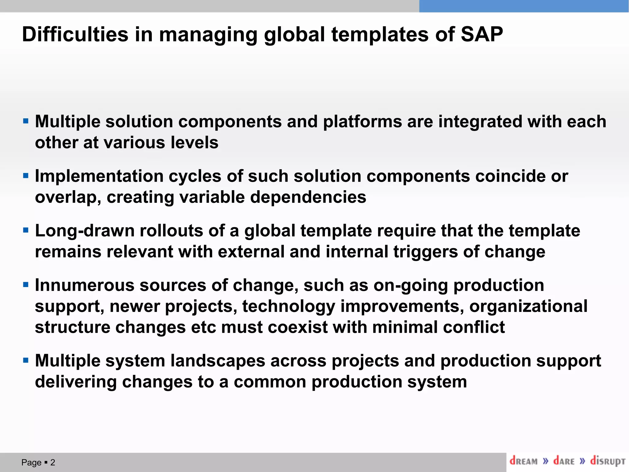Effectively Manage SAP Global Templates | PDF