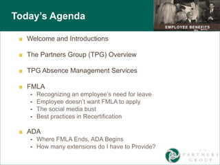 Effectively Managing Difficult FMLA (Family and Medical Leave Act) and ADA (Americans with ...