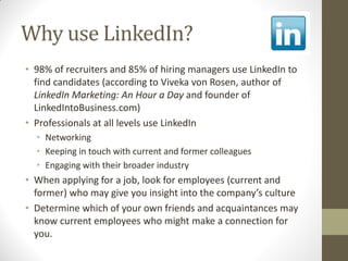 Effectively using LinkedIn | PDF | Social Networking | Internet