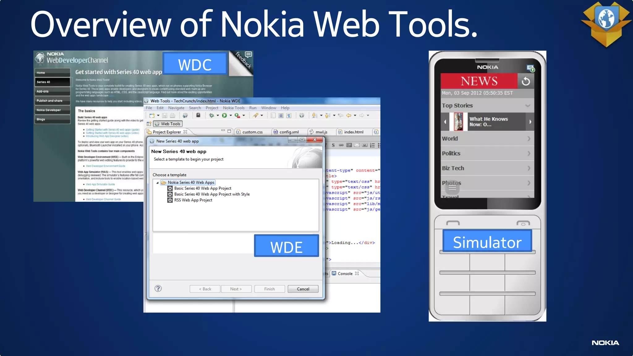 Effectively using Nokia Web Tools 2.0 templates for Series 40 web apps ...