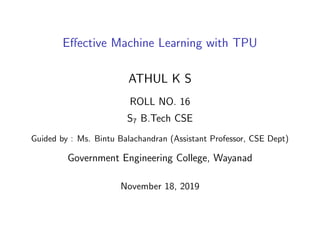 Effective machine learning_with_tpu | PDF
