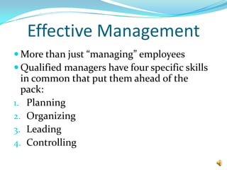 Effective management | PPTX