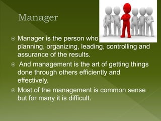 Effective management | PPTX | Executive Leadership & Management | Business