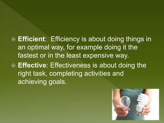 Effective management | PPTX | Executive Leadership & Management | Business