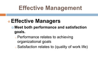 Effective management for managers today | PPTX