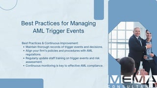 Effective Management of AML Trigger Events Key Insights for Compliance ...