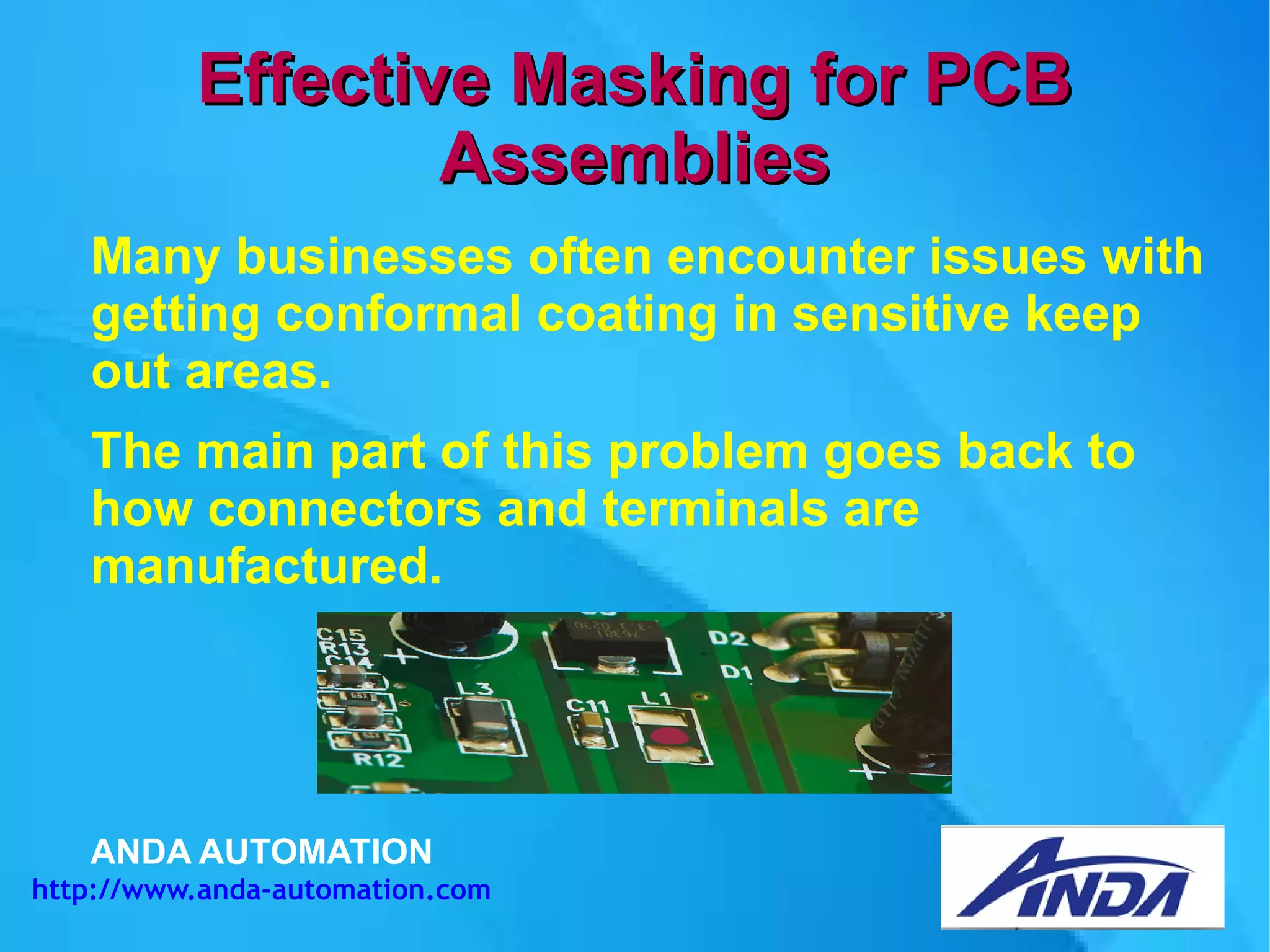Effective Masking Methods for Pcb Assemblies | PPT