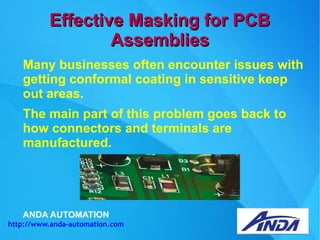 Effective Masking Methods for Pcb Assemblies | PPT