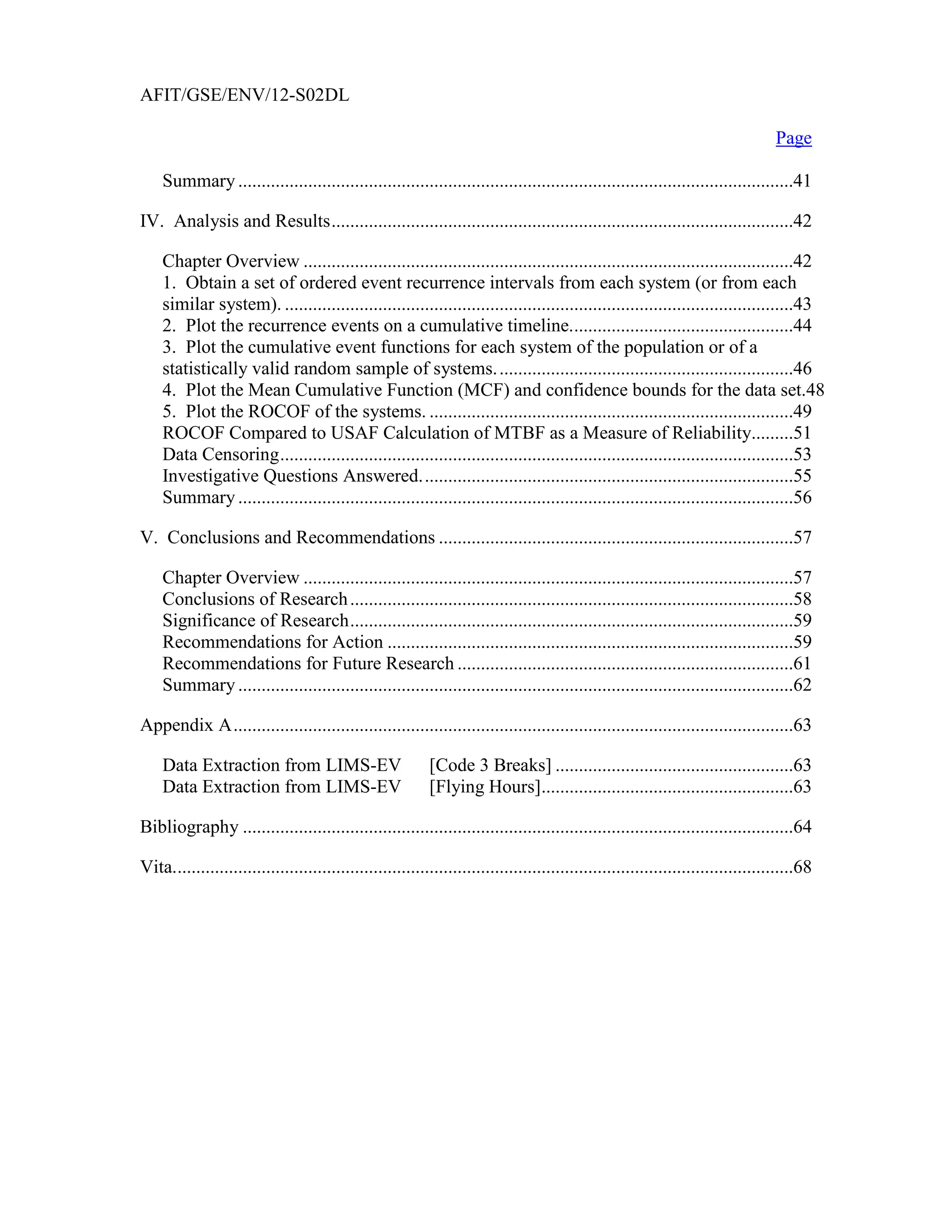 Effective measurement of reliability of repairable usaf systems | PDF ...