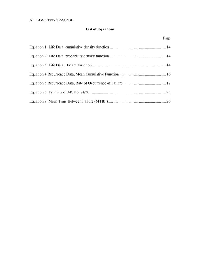 Effective measurement of reliability of repairable usaf systems | PDF ...