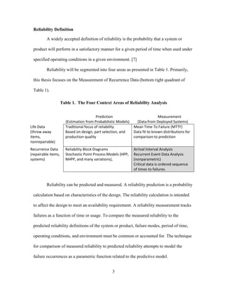 Effective measurement of reliability of repairable usaf systems | PDF