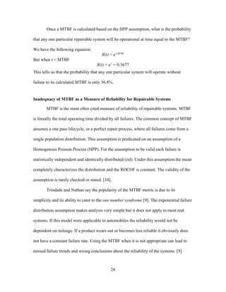 Effective measurement of reliability of repairable usaf systems | PDF