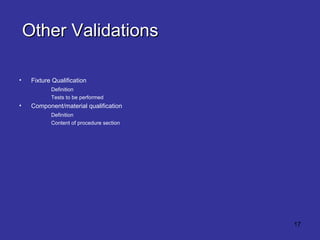 Effective medical device validation introduction manual advance | PPT