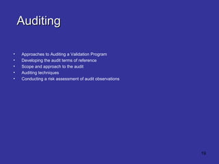 Effective medical device validation introduction manual advance | PPT