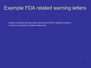 Effective medical device validation introduction manual advance | PPT