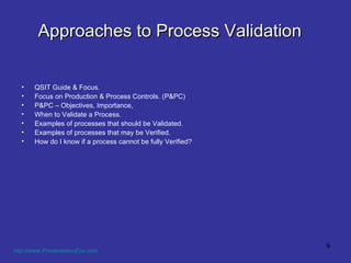 Effective Medical Device Validation Introduction Web 2 | PPT