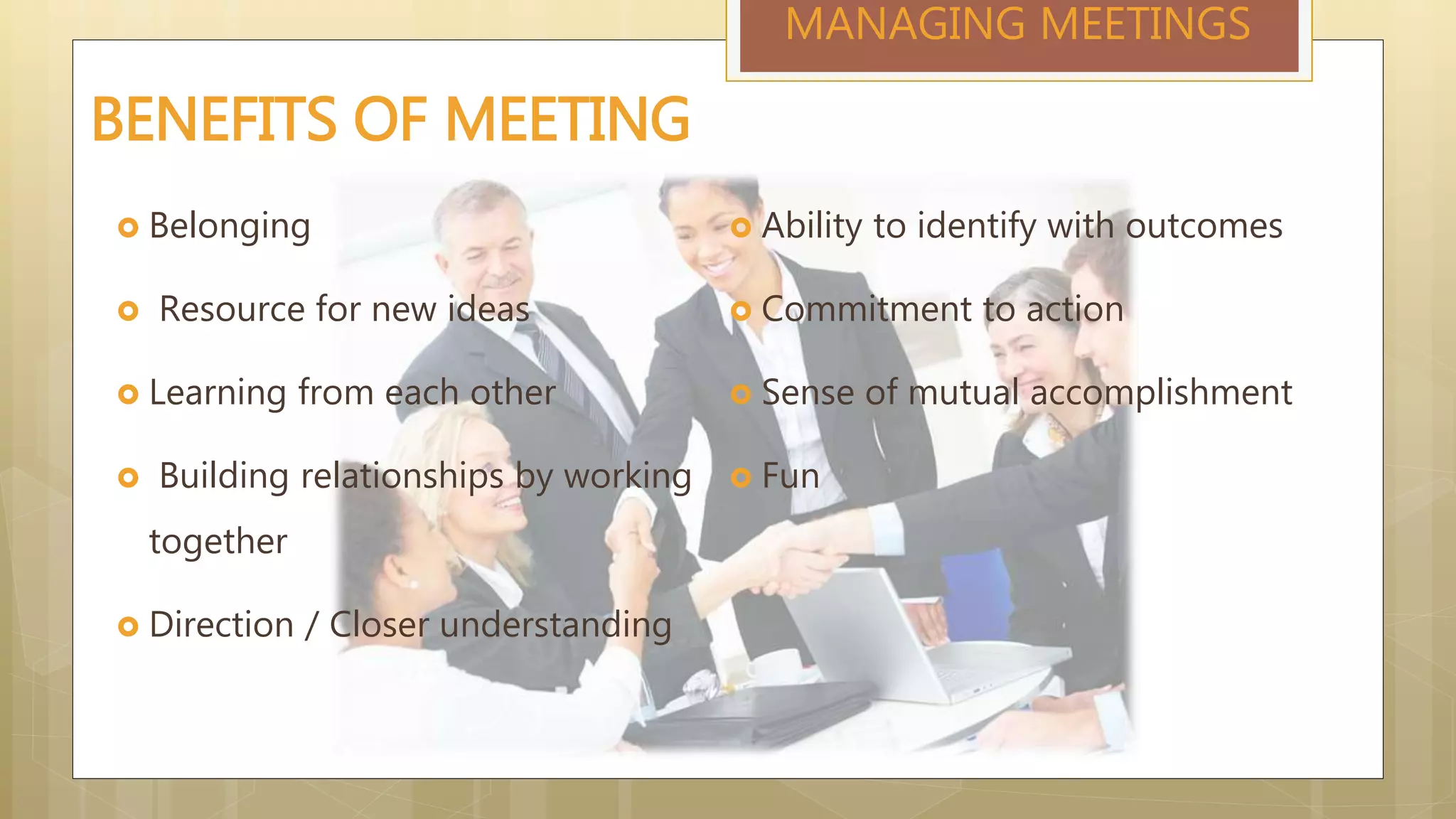 Effective Meeting Management | PPTX