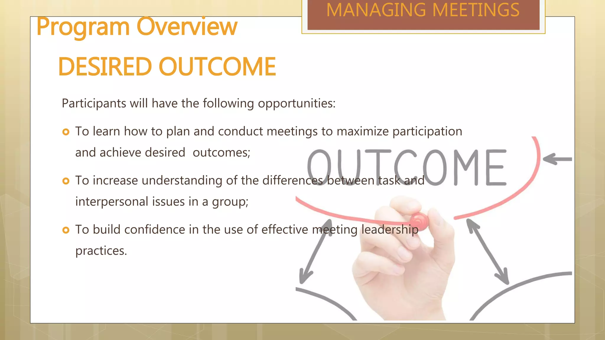 Effective Meeting Management | PPTX