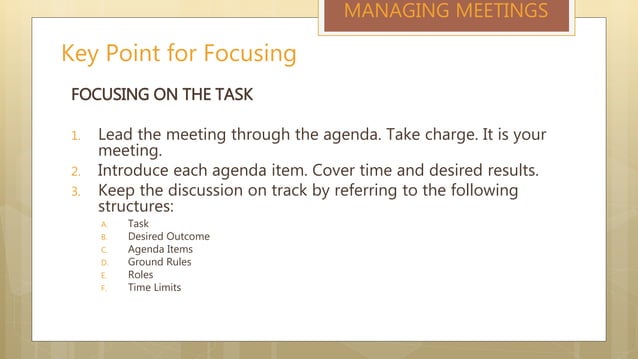 Effective Meeting Management | PPTX | Business Expos & Conferences | Events