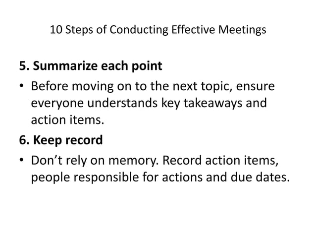 Effective Business Meetings | PPTX