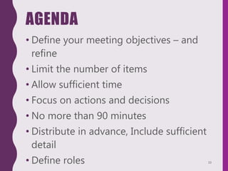Effective meetings | PPT