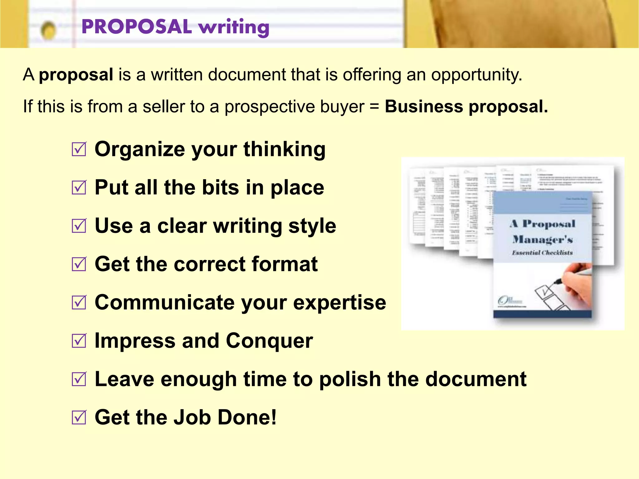 Effective Memo and Proposal Writing | PPTX