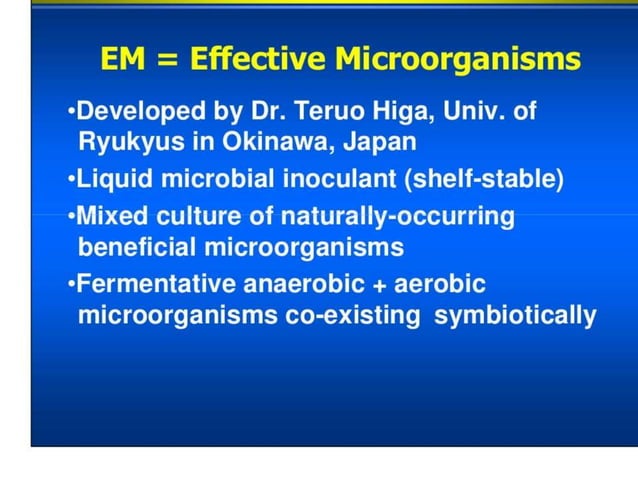 Effective microorganism technology by allah dad khan | PPTX | Gardening ...
