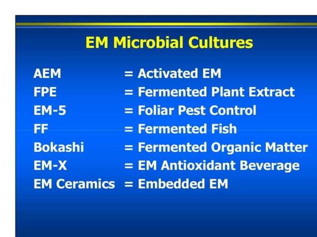 Effective microorganism technology by allah dad khan | PPTX | Gardening ...
