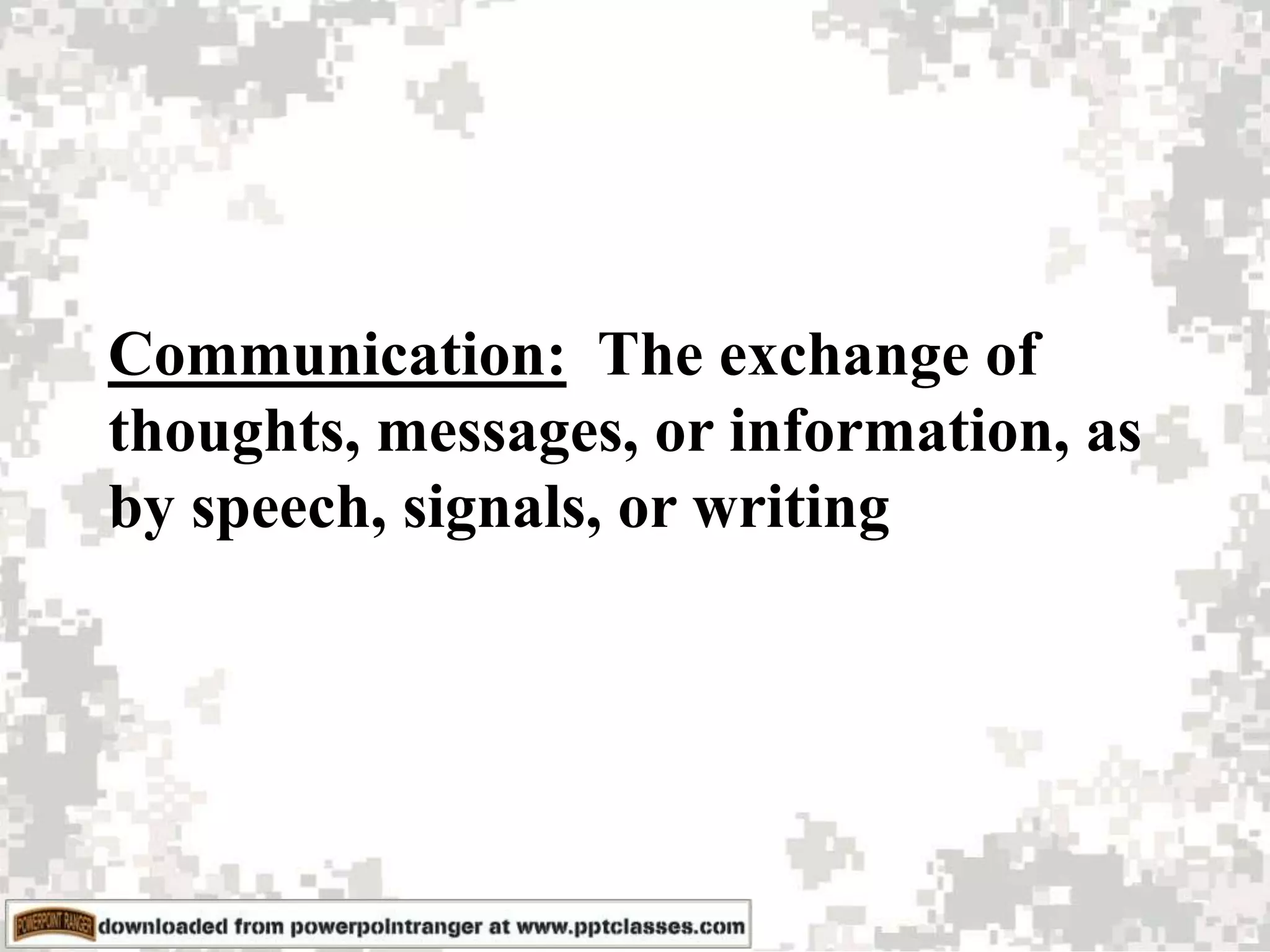 Effective military communication | PPTX