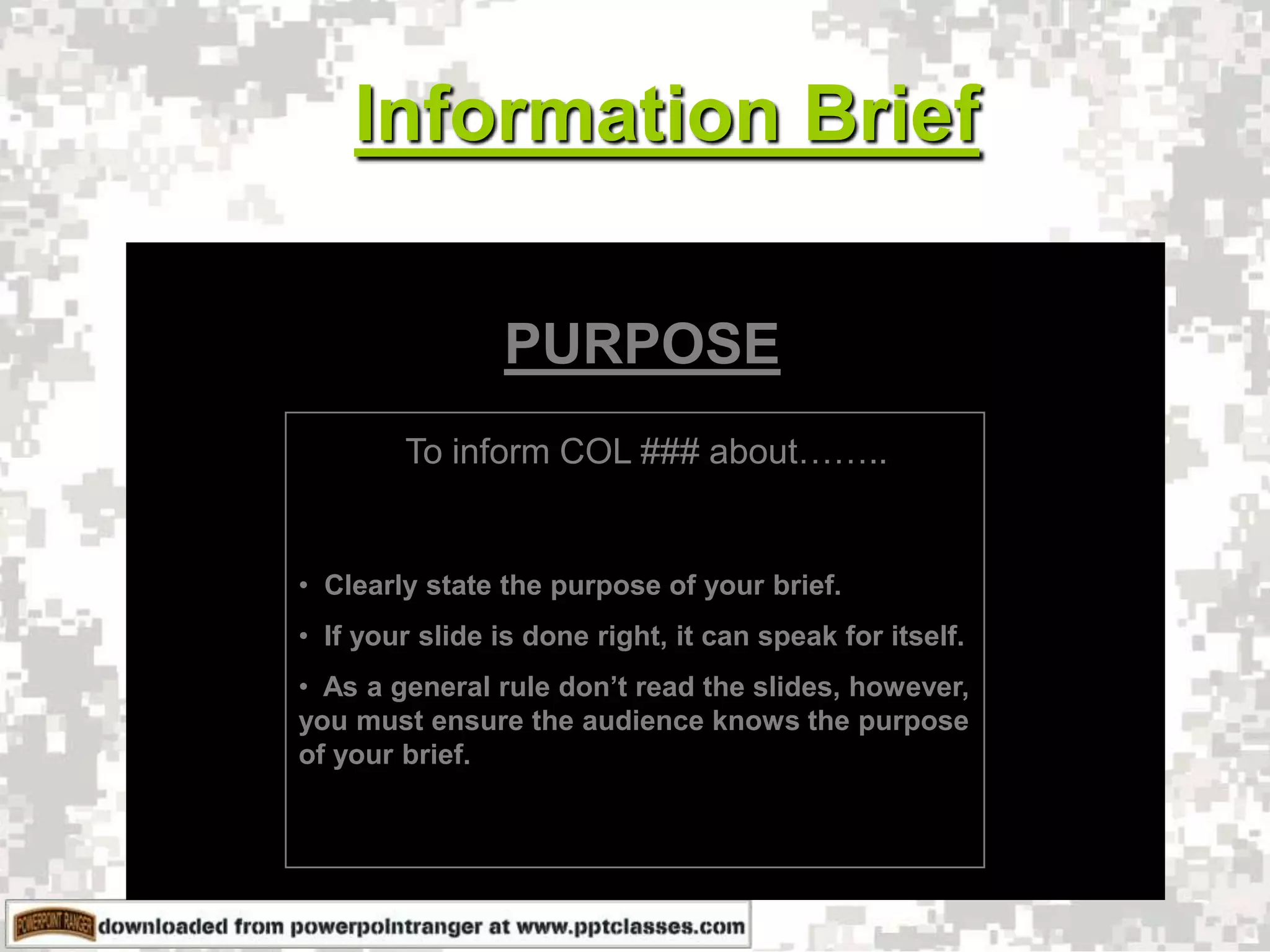 Effective military communication | PPTX