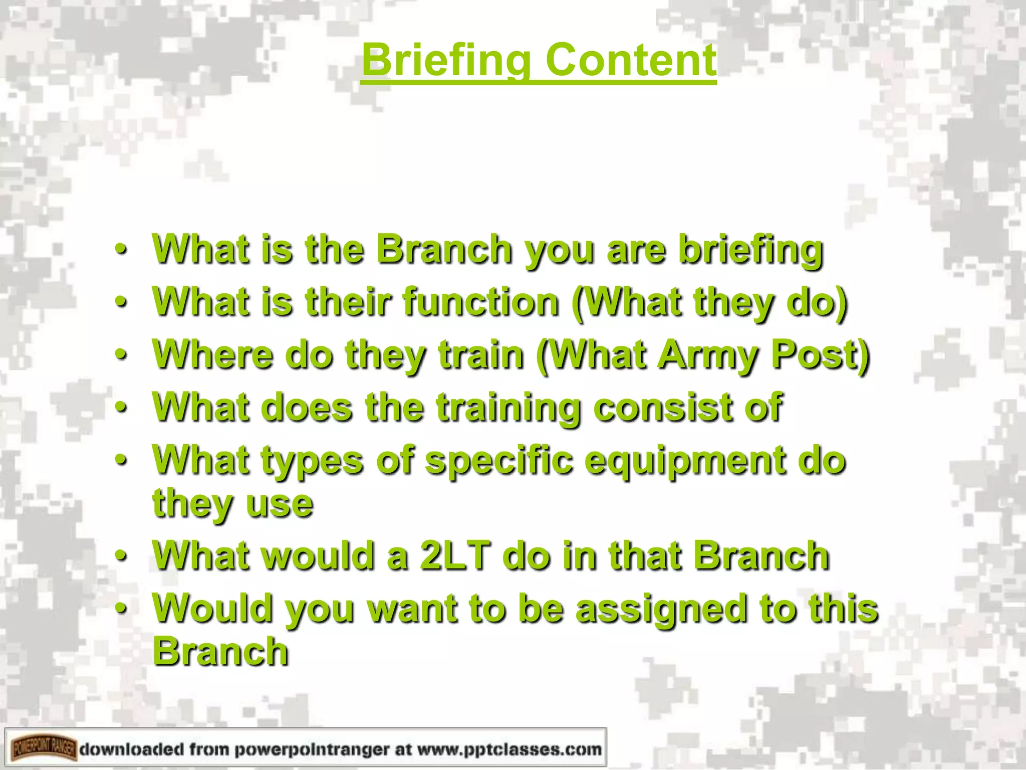 Effective military communication | PPTX