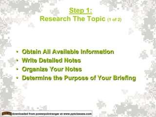 Effective military communication | PPTX