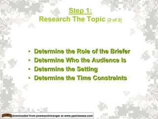 Effective military communication | PPTX